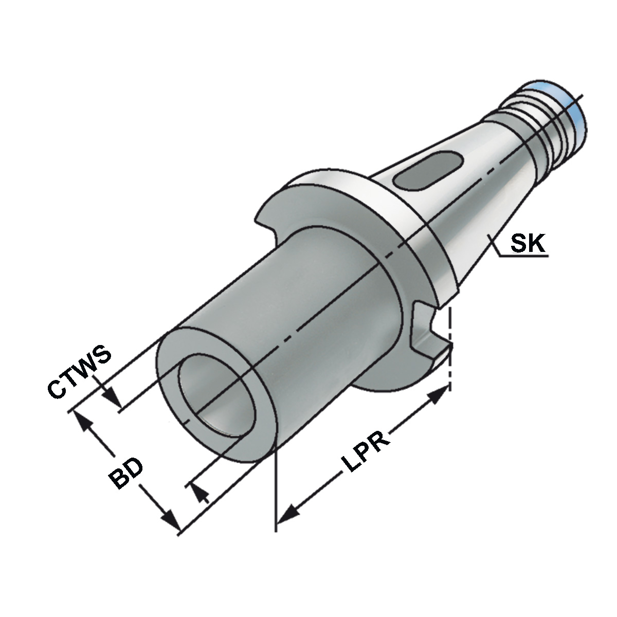 DIN 2080 Morsekona SK 50 - 5 - 105