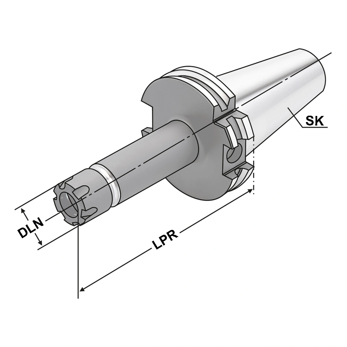 ER-chuck SK 40 - 1/7 - 100 | ER 11 | MINI
